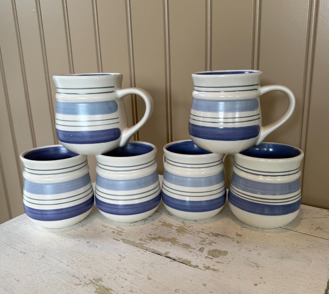 Pfaltzgraff Rio Mugs Set of 6 - Etsy