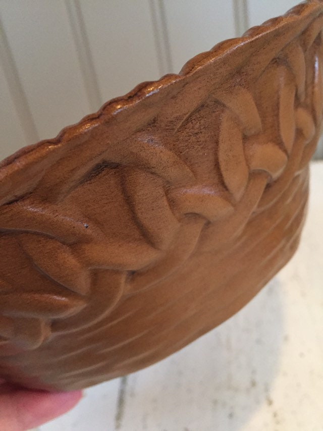 Kimple Mold Corp. 1985 ceramic bowl Brown ceramic bowl Fruit | Etsy