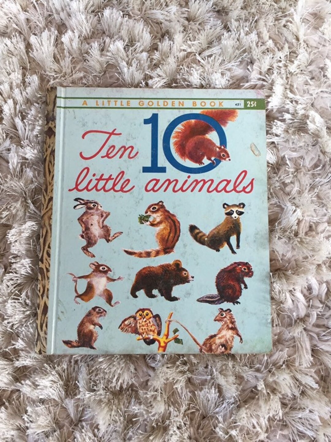 Ten 10 Little Animals Little Golden Book 1961 A Edition - Etsy