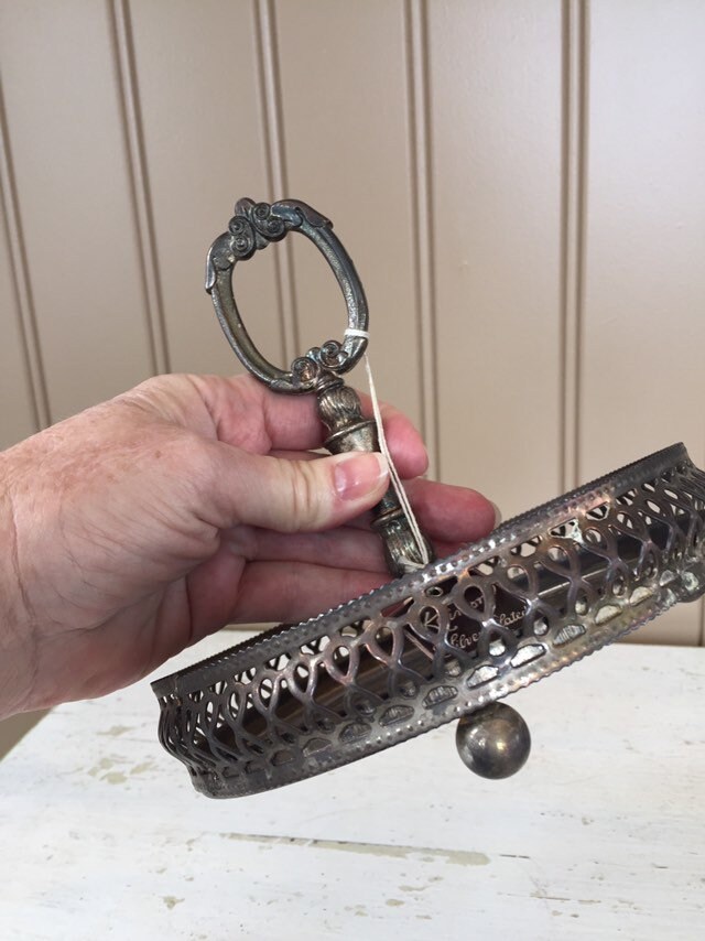 Raimond Silverplate Hammered Tray With Handle England Jewelry - Etsy