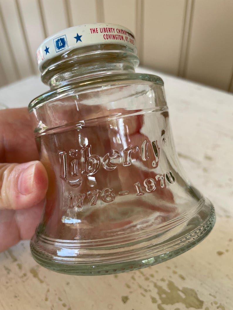 Liberty Bell Jar Set: 1976 Bicentennial Olive & Cherry Jars - Etsy