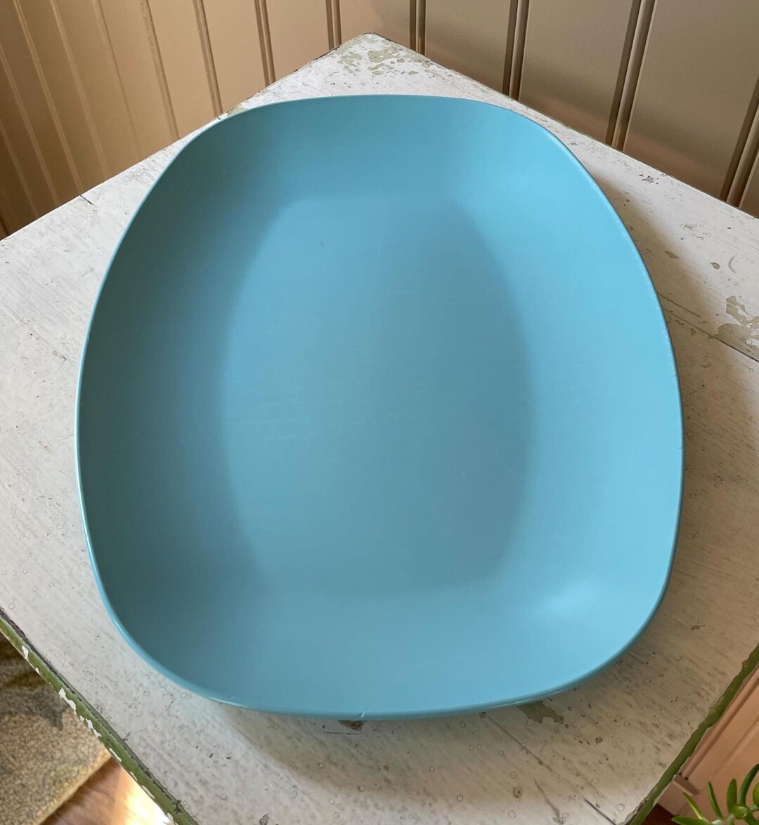 Mar-crest Melmac Turquoise Serving Platter Plastic Melamine Rectangular ...