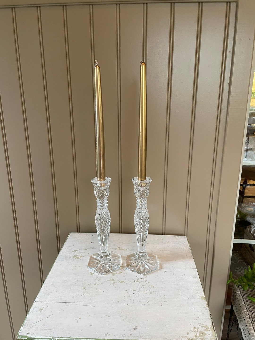 Waterford Crystal Bethany 10 Inch Candlesticks Set of 2 - Etsy