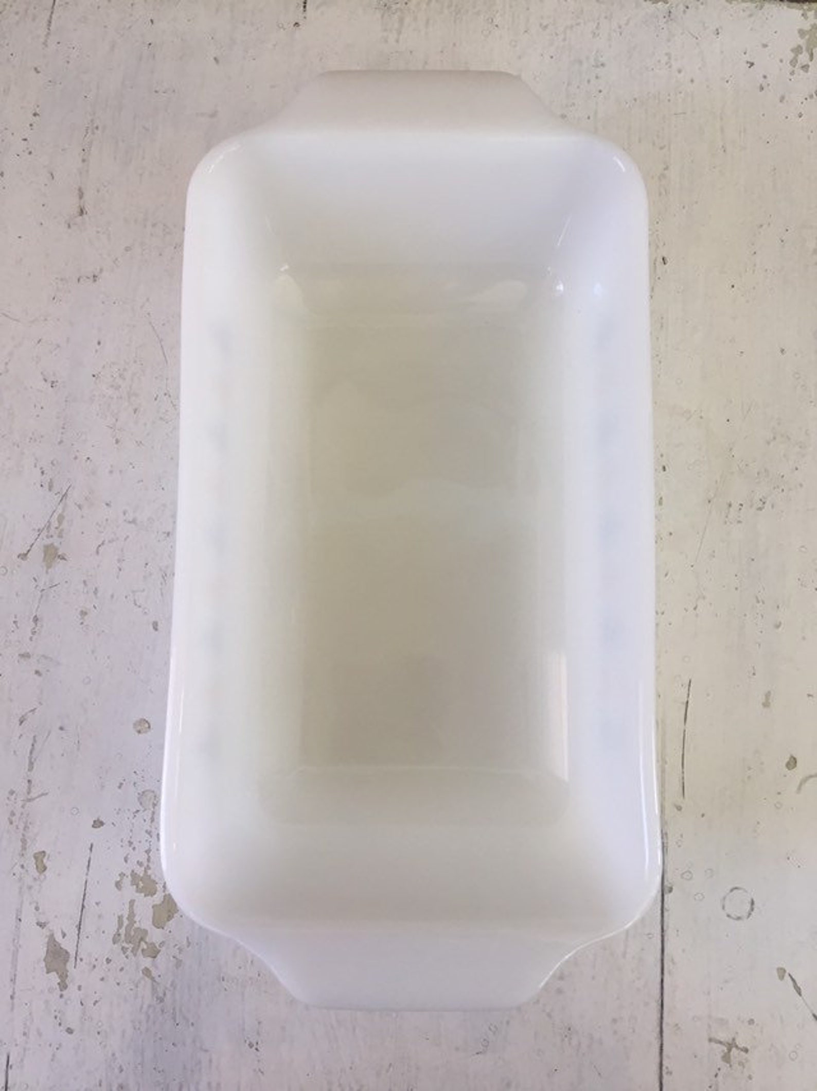 Fire King Baking Dish Glass Bread Pan Candle Glow Anchor Hocking ...