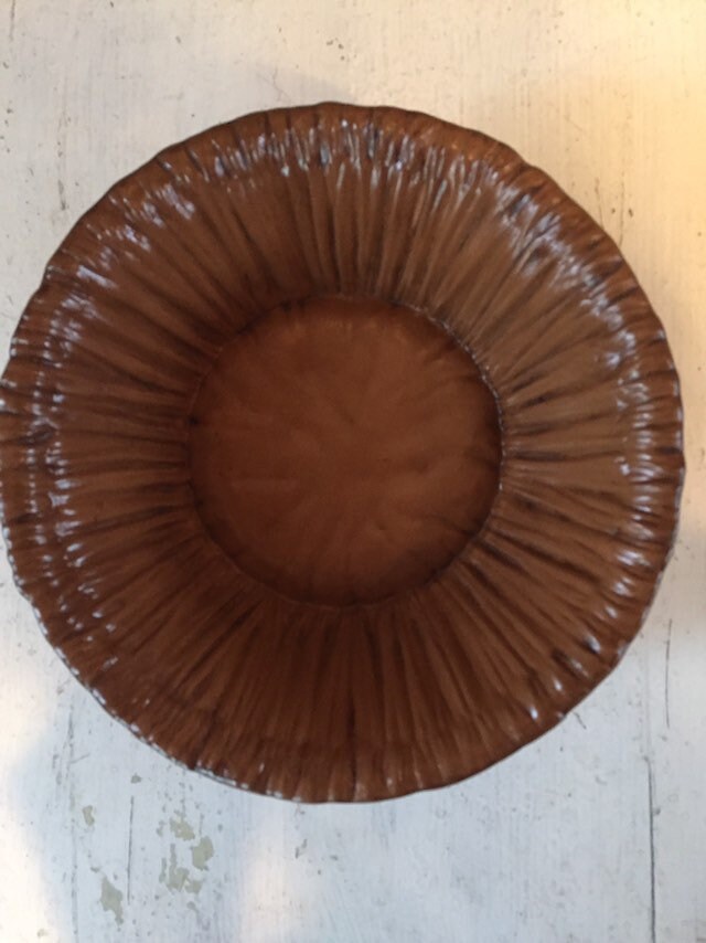 Kimple Mold Corp. 1985 ceramic bowl Brown ceramic bowl Fruit | Etsy