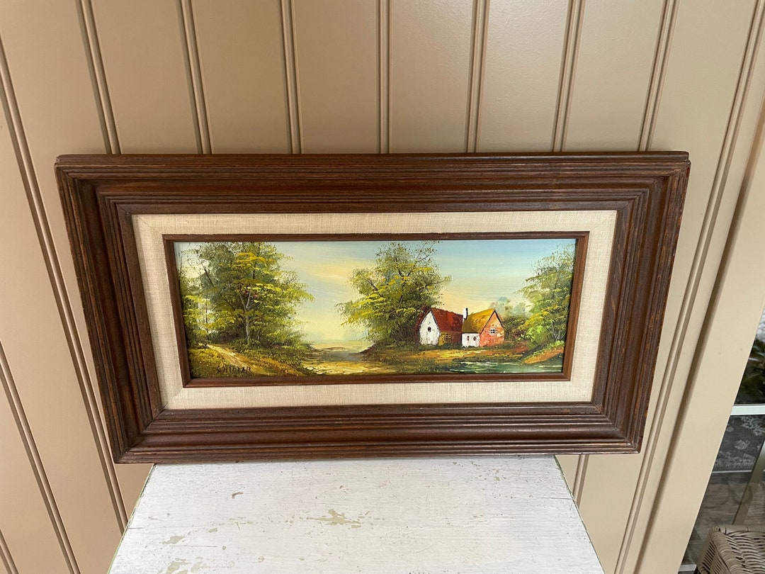 Richard Schiller Oil Painting Country Scene - Etsy