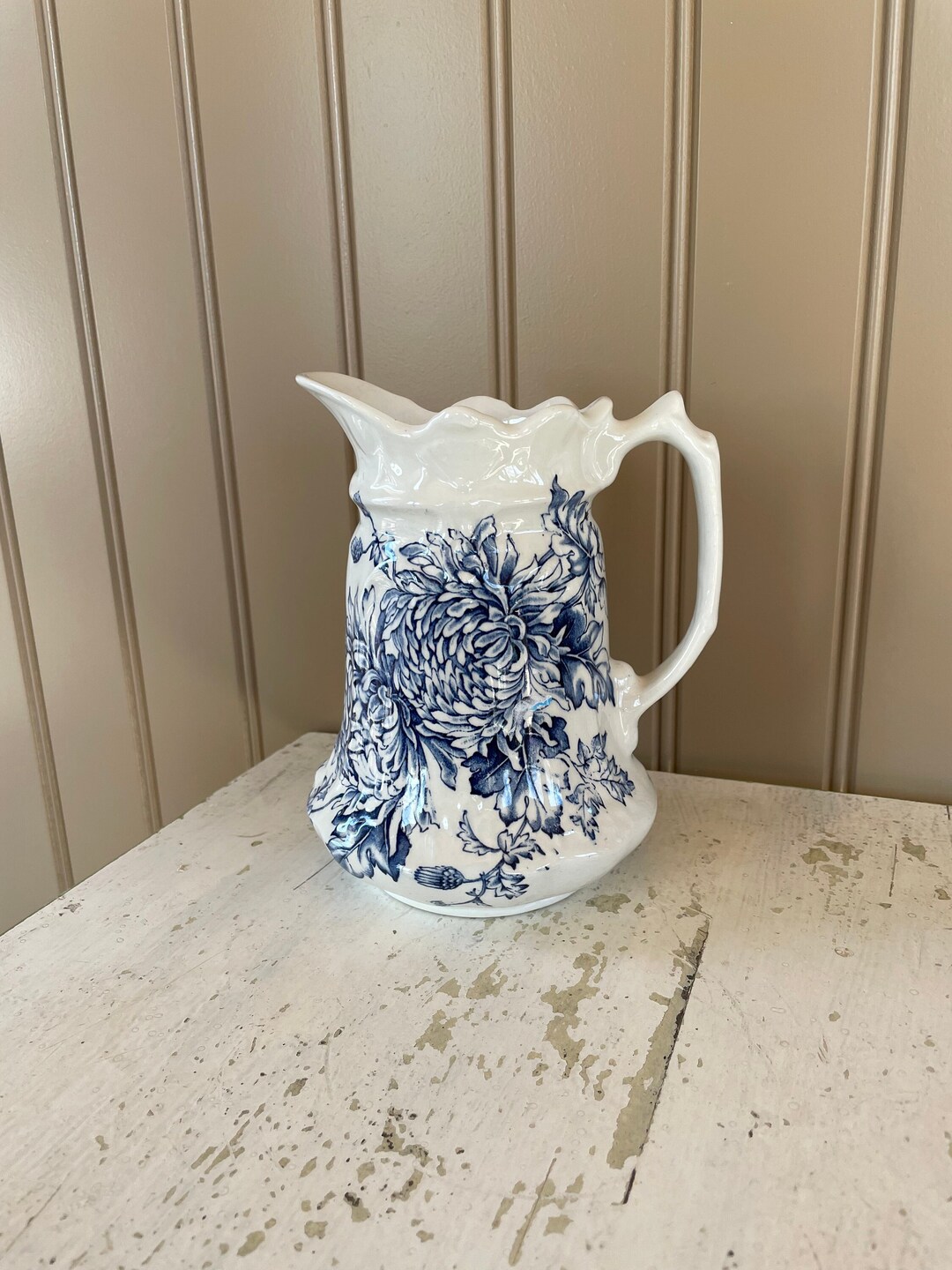 Old Foley Chrysanthemum James Kent of England Pitcher - Etsy