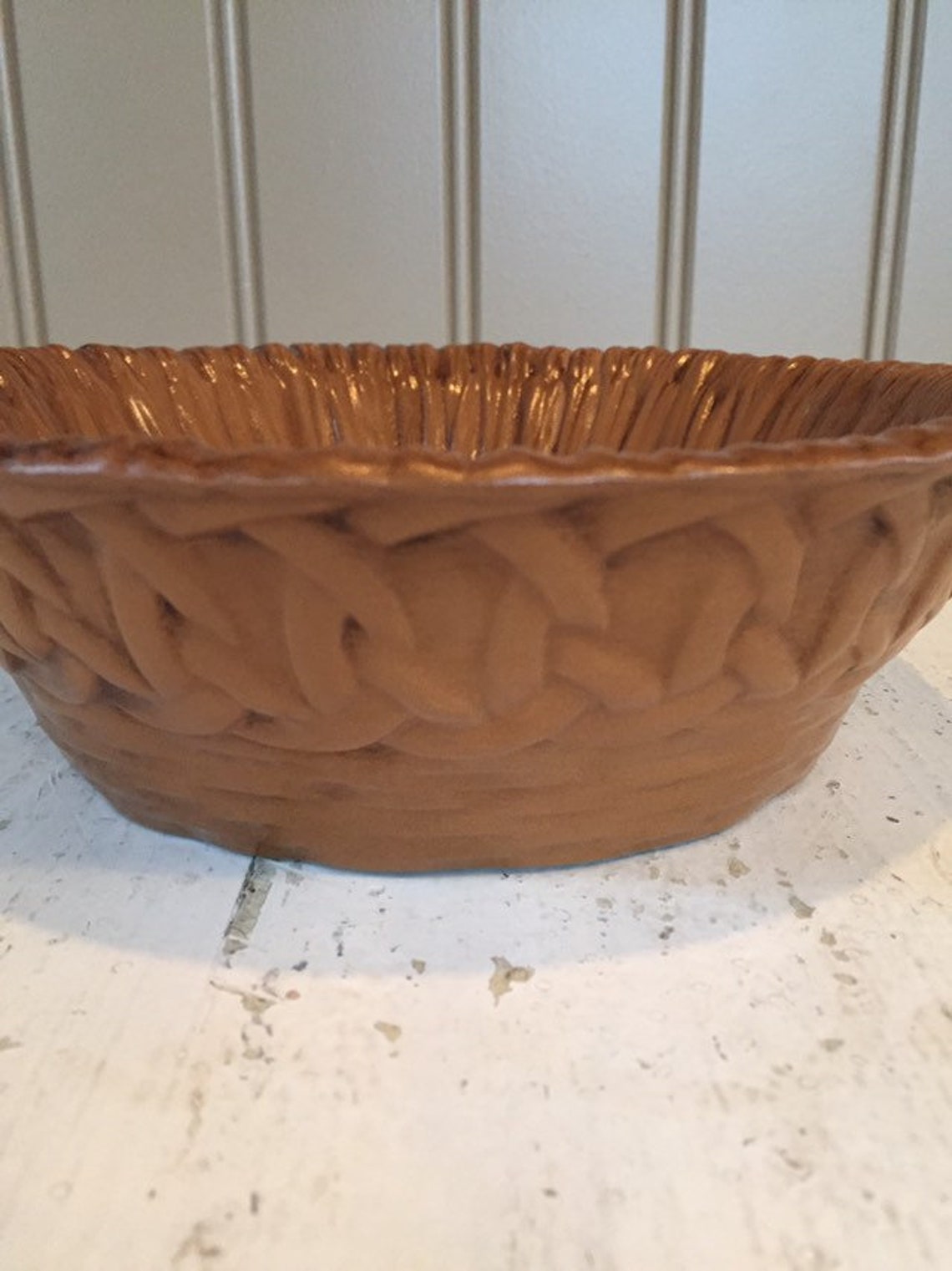Kimple Mold Corp. 1985 ceramic bowl Brown ceramic bowl Fruit | Etsy