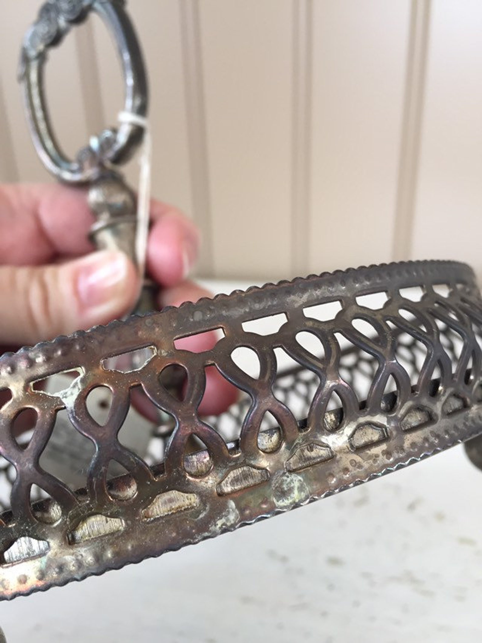 Raimond Silverplate Hammered Tray With Handle England Jewelry - Etsy