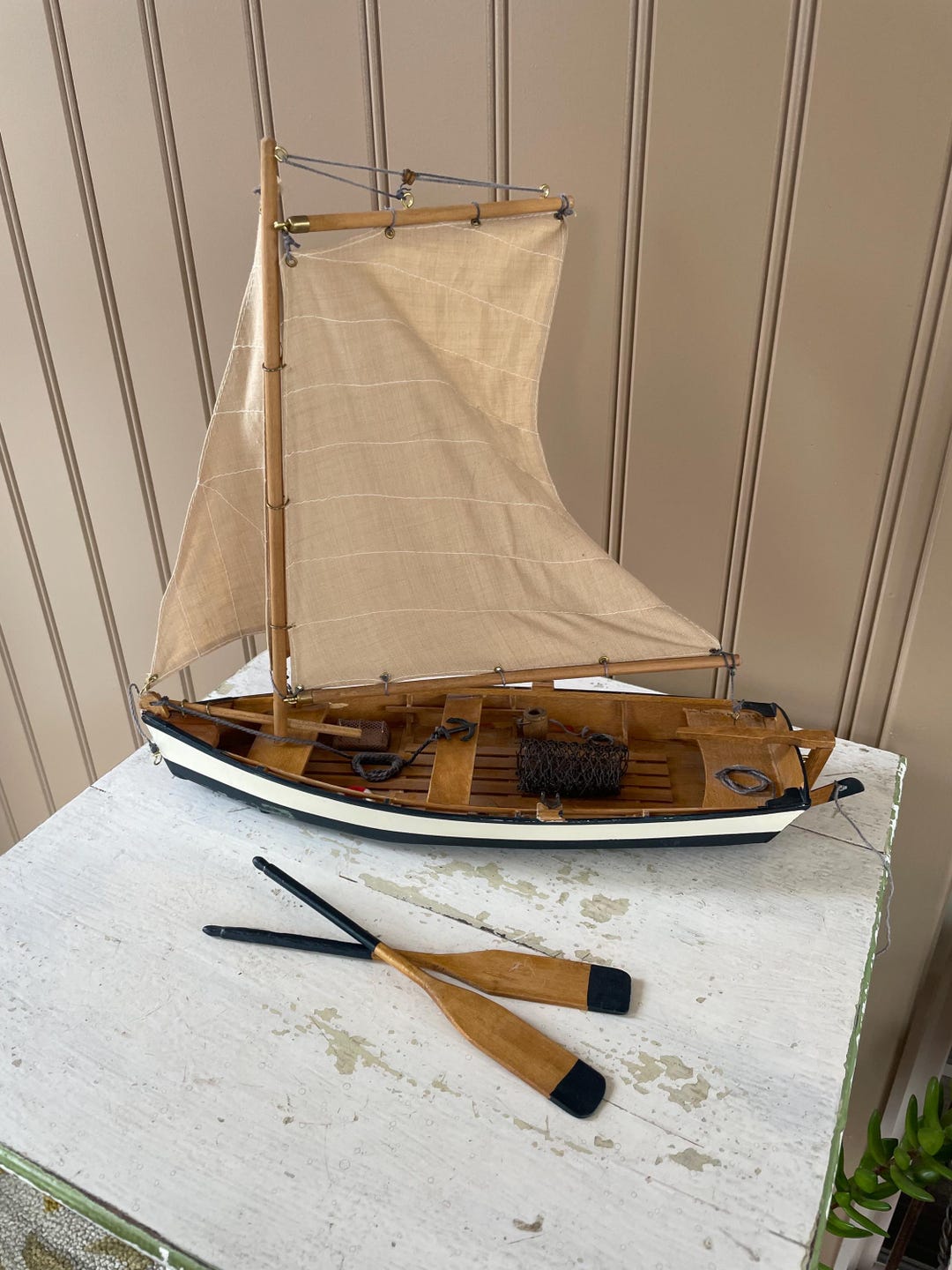 Authentic Models Junket Sail Boat Hand Made Boat - Etsy