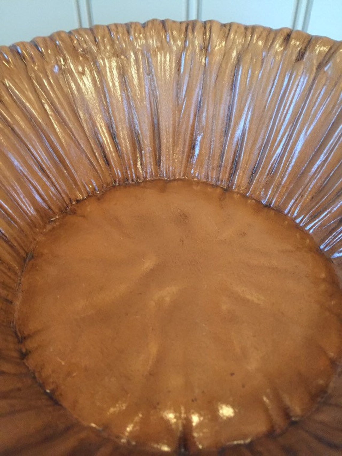 Kimple Mold Corp. 1985 ceramic bowl Brown ceramic bowl Fruit | Etsy