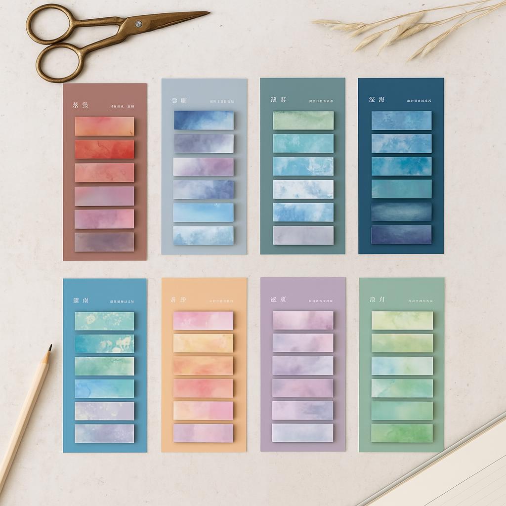 Gradient Color Sticky Note Tabs: Self-adhesive Bookmark Labels - Etsy
