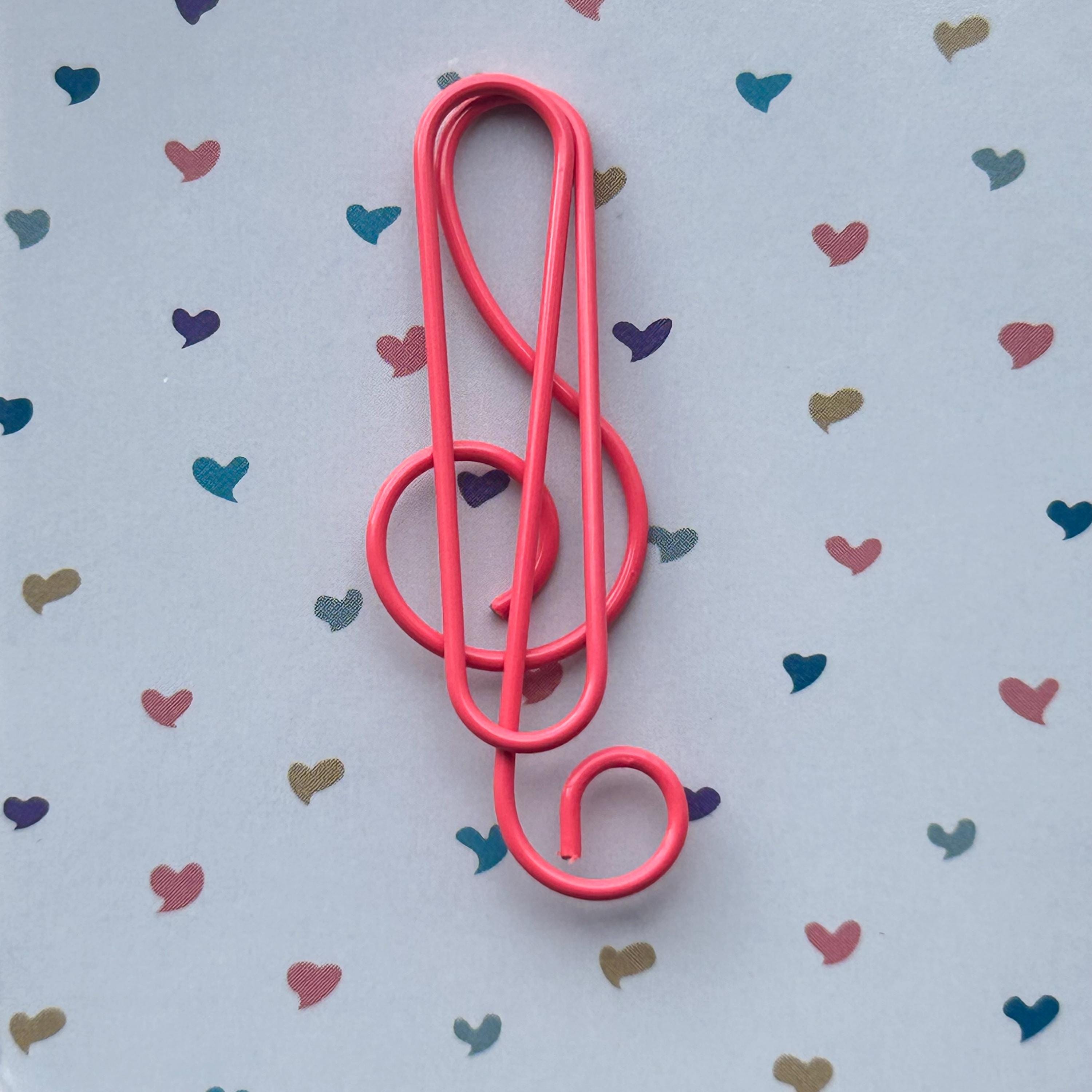 Treble Clef Music Paper Clips: Musical Stationery (40mm X 12mm) - Etsy