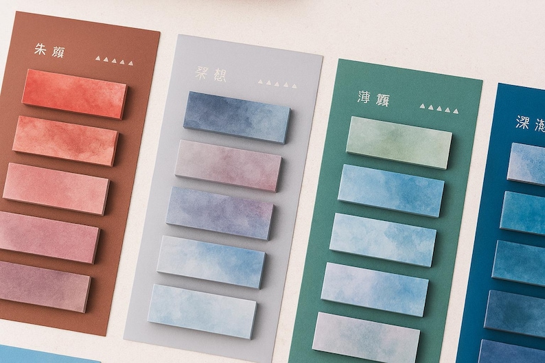 Gradient Color Sticky Note Tabs: Self-adhesive Bookmark Labels - Etsy