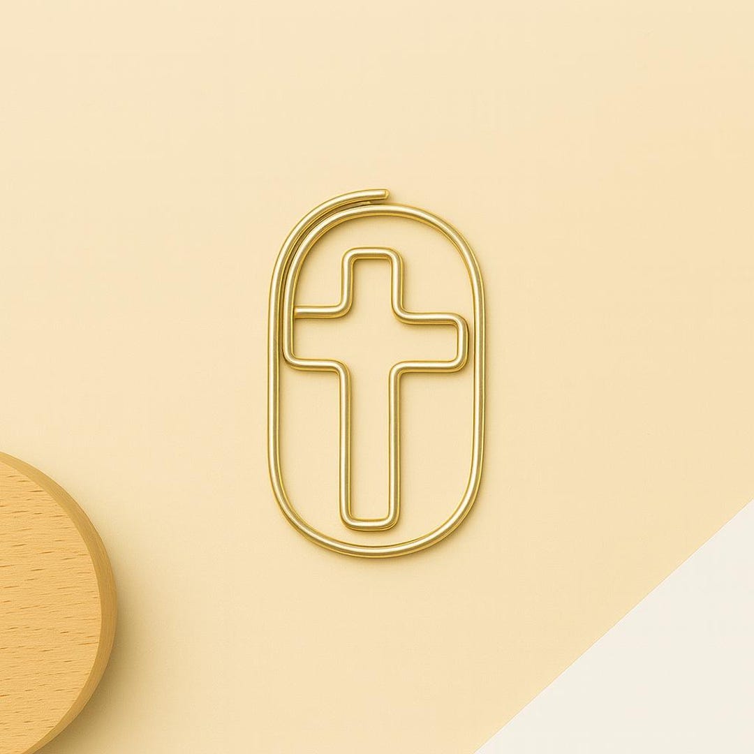 Gold Cross Paper Clips | Christian Bookmark Set of 10 - Etsy