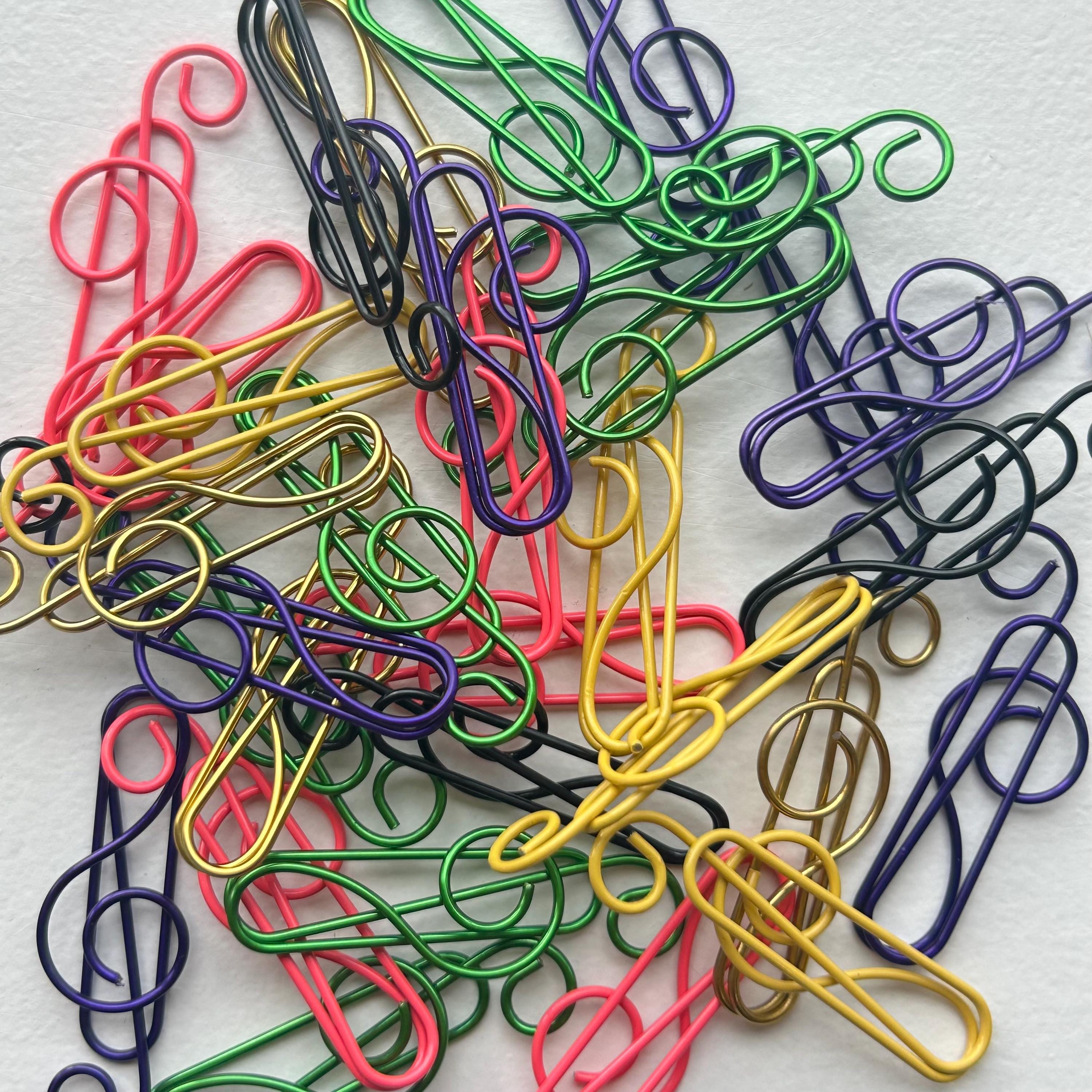 Treble Clef Music Paper Clips: Musical Stationery (40mm X 12mm) - Etsy