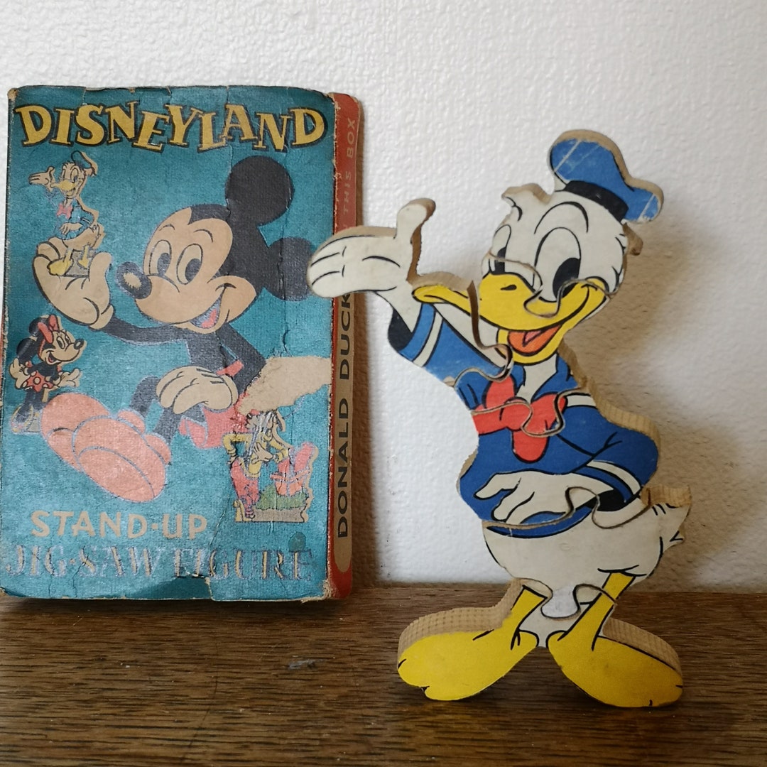 Disney 'disneyland' Stand-up Jigsaw Figure of Donald Duck Made by Ponda ...