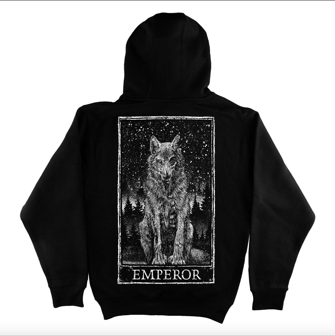 The Emperor Tarot Card Zip Up, Gothic Style Apparel, Aries Aesthetic ...