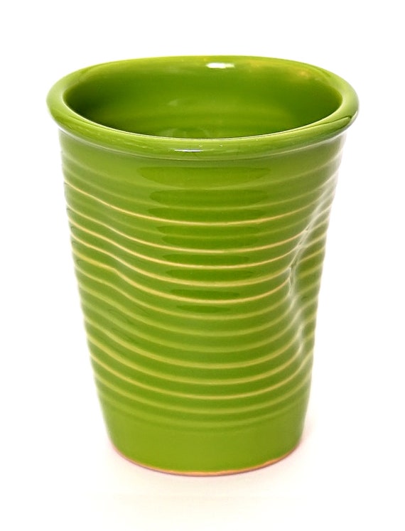 Ceramic Cups With Glazing With Different Colors Plastic Cups | Etsy