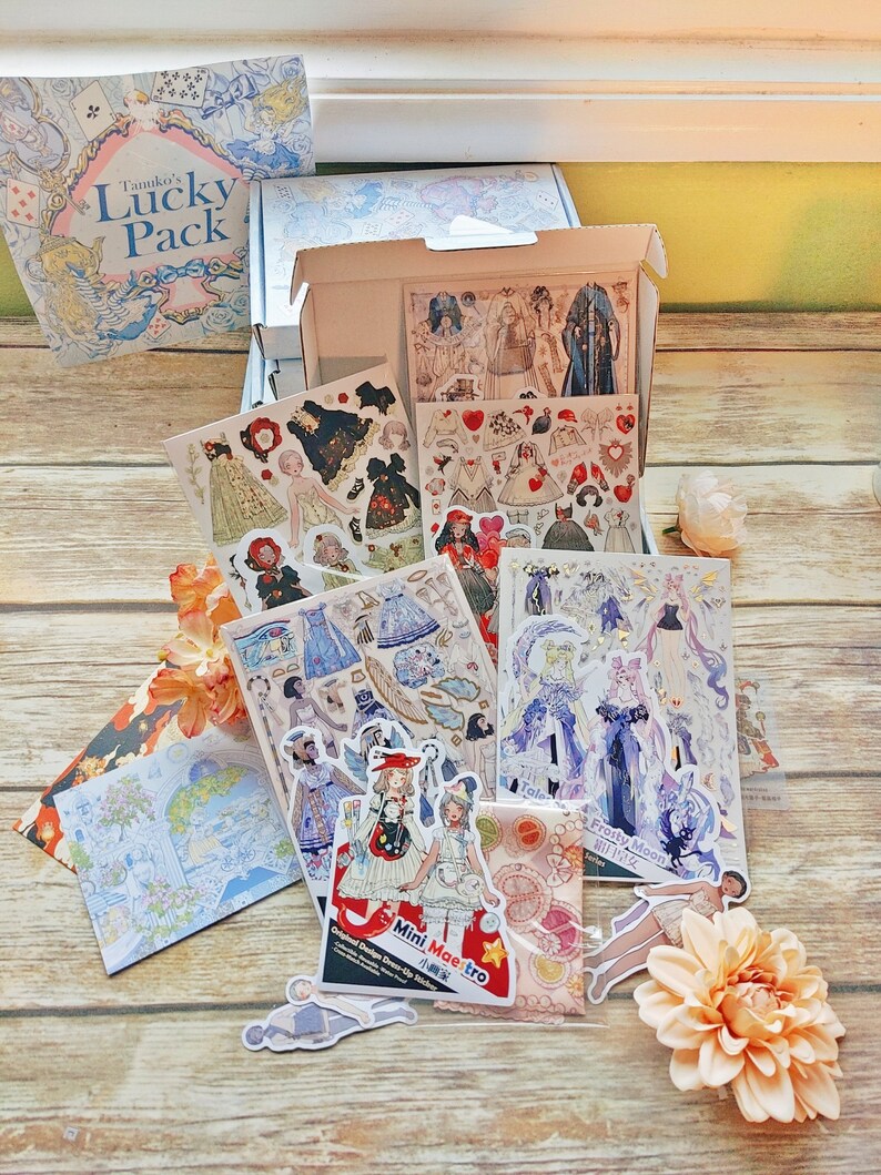 Tanuko's Lucky Pack, Blind Box, Mystery Box, Sticker Set - Etsy UK