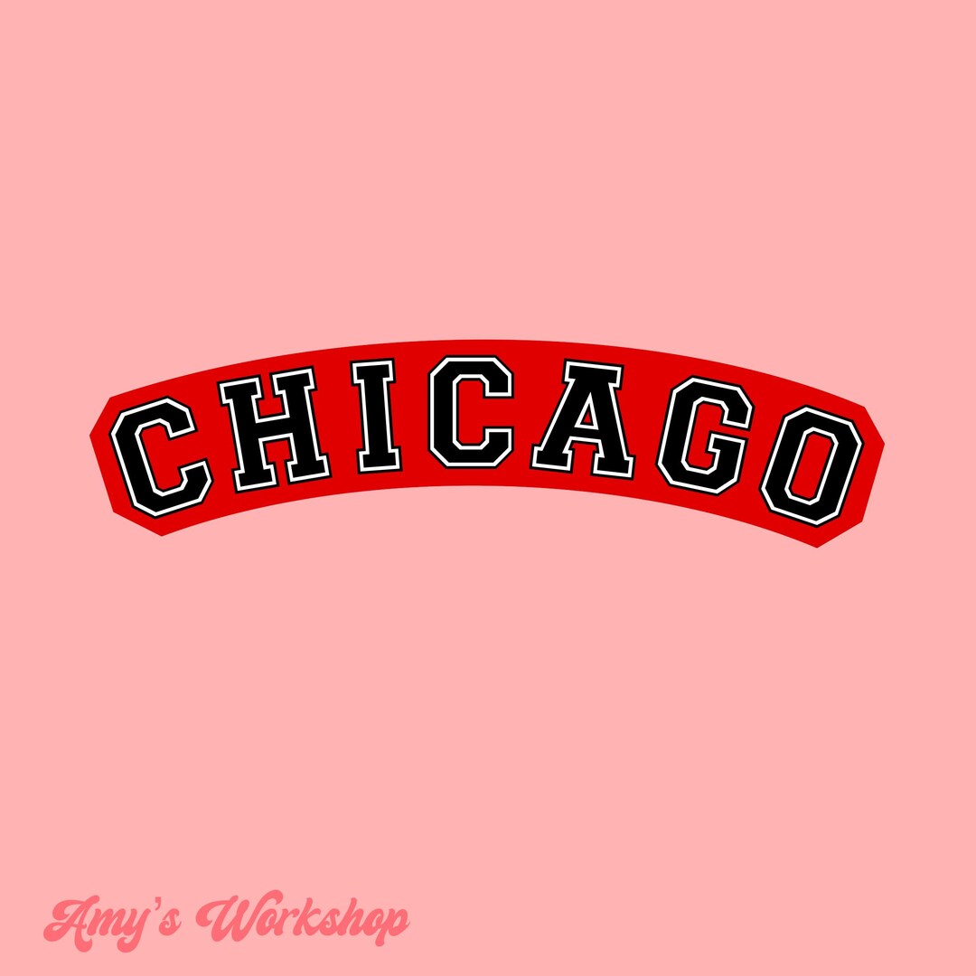 Chicago Bulls Lettering Kiss-cut Stickers - Etsy