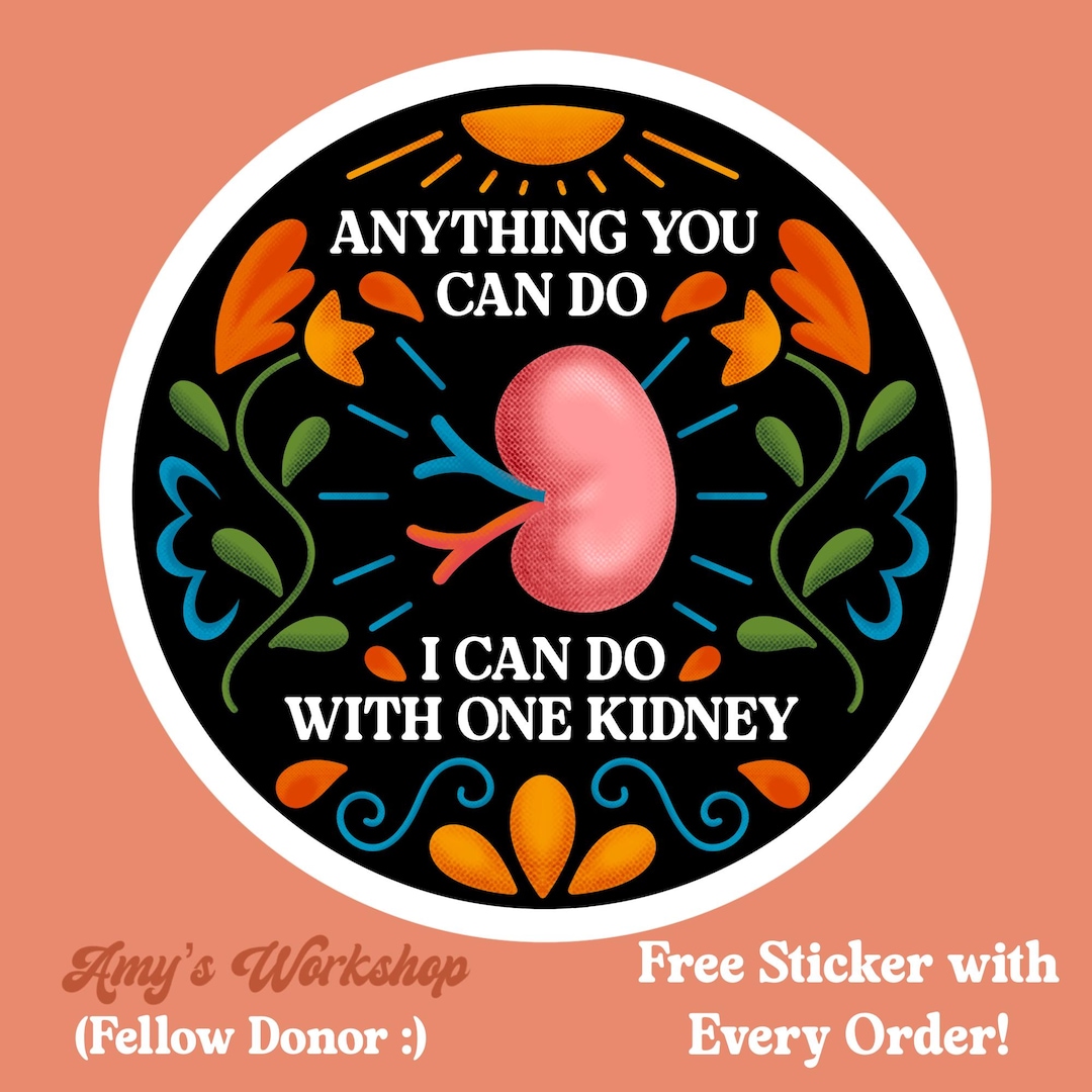 Kidney Donor Sticker Design 3 in Transplant Kidney Donor Stickers ...