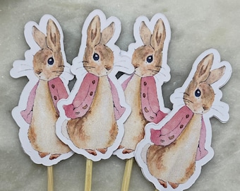 Peter Rabbit Cupcake Toppers Peter Rabbit Birthday Shower - Etsy