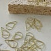 Gold Paper Clips for Wedding - Gold Teardrop Paper Clips - Etsy