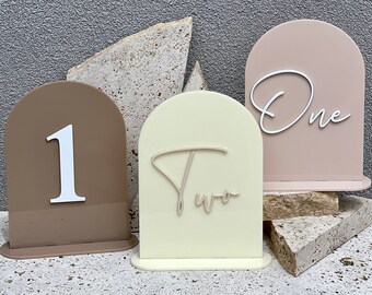 Acrylic 3d Table Numbers - Etsy