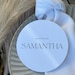 Circle Name Place Cards | Wedding, Bridal, Baby Shower, Birthday Party ...
