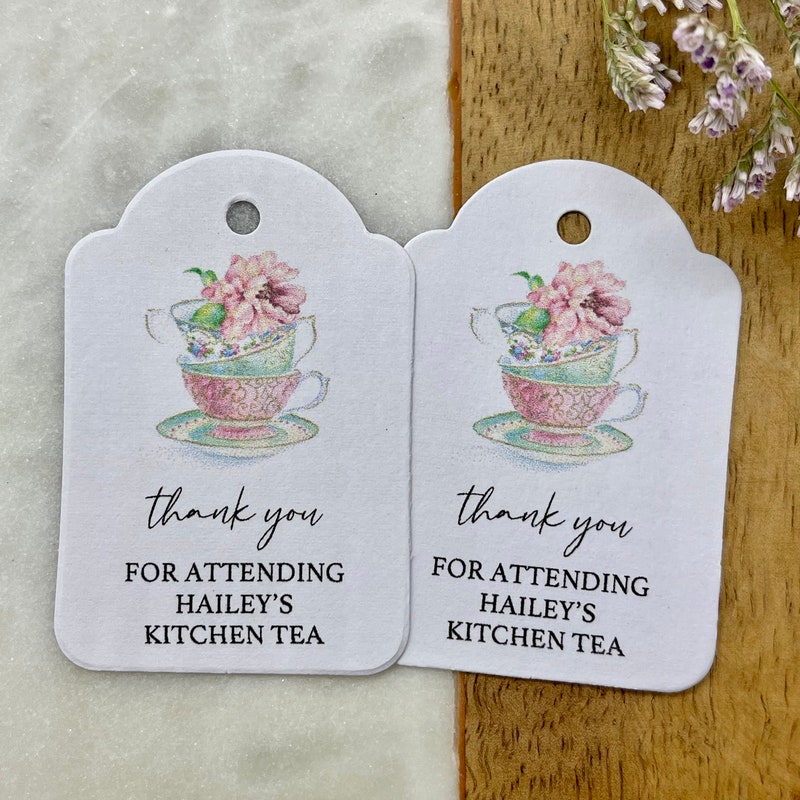 Tea Party Favor Tags - Etsy