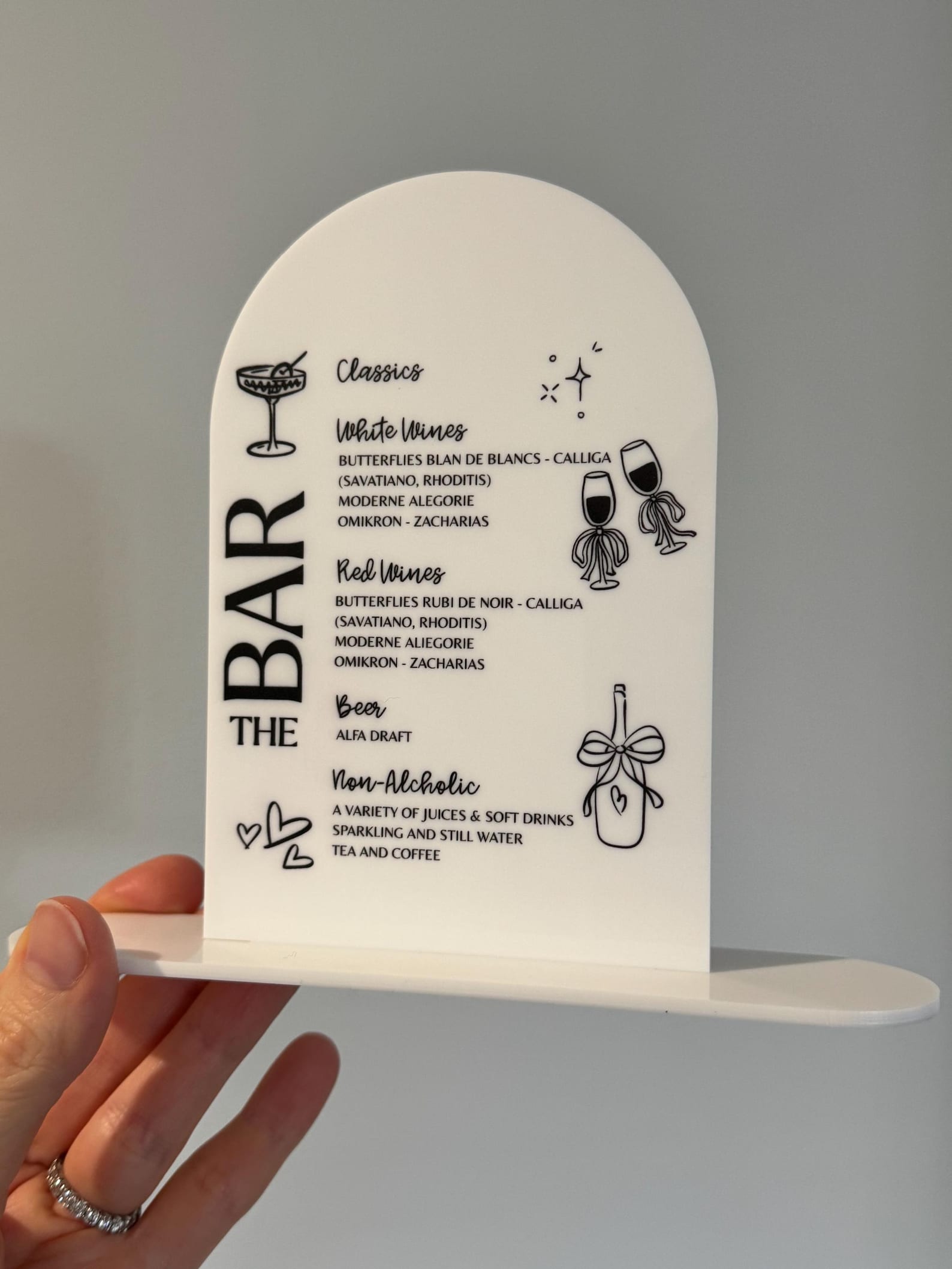 Bar Sign | Drinks Menu Sign | Doodle, Handwritten, Illustrations ...