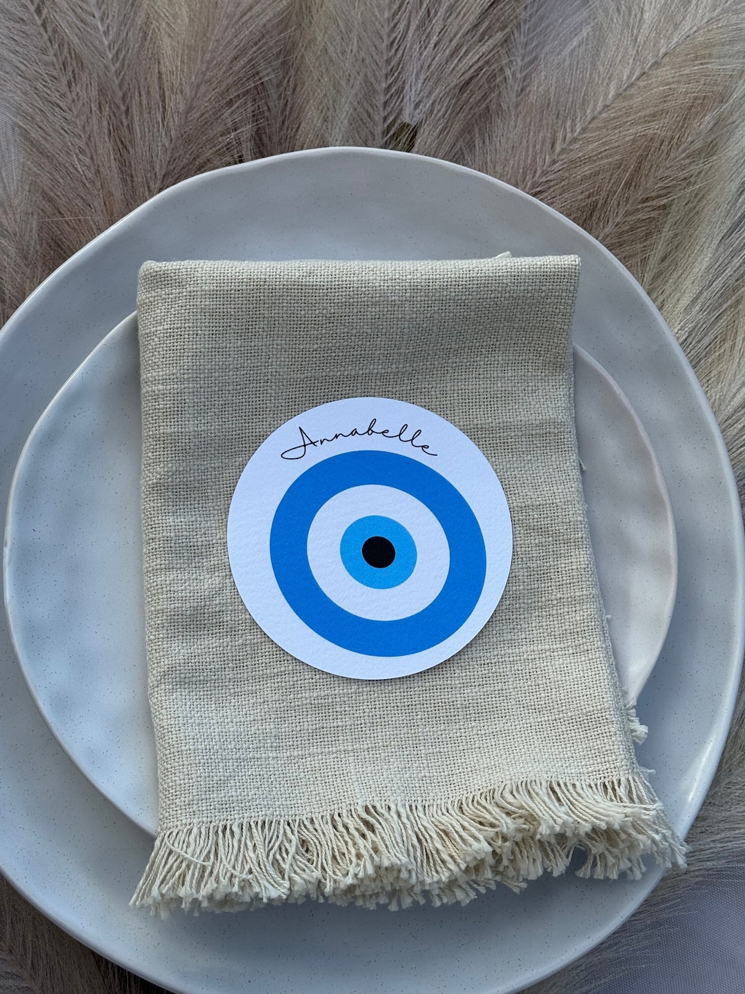 Evil Eye Name Cards Wedding | Place Cards, Table Seating | Hens Party ...
