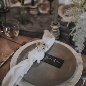 Rectangle Name Cards | Acrylic + Laser | Personalised, Individual ...