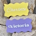 Wavy Name Cards | Acrylic + Laser | Personalised, Individual Guests ...