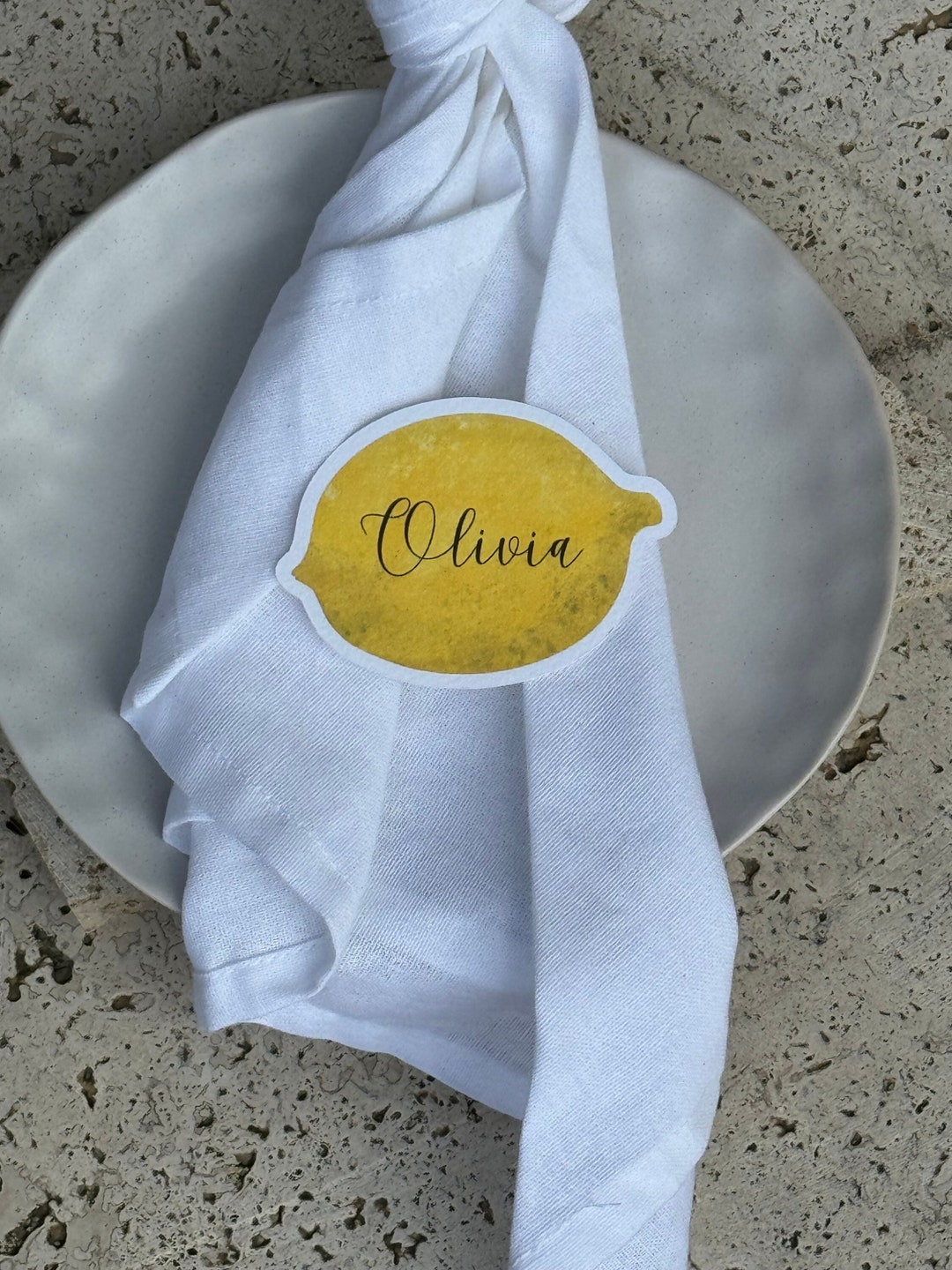 Lemon Name Place Cards | Lemon Full | Wedding, Bridal Baby Shower ...