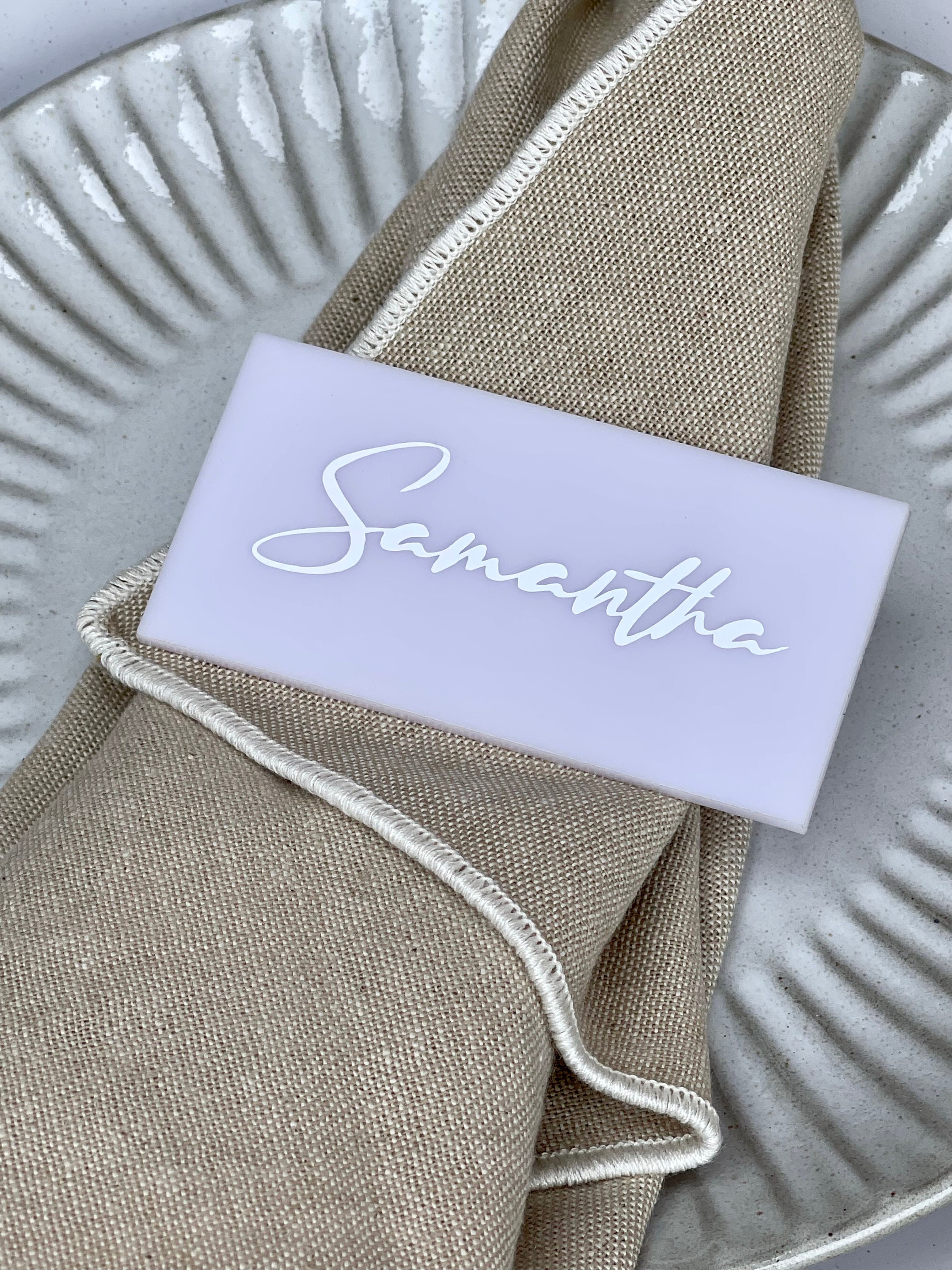 Rectangle Name Cards Acrylic Laser Personalised - Etsy Australia