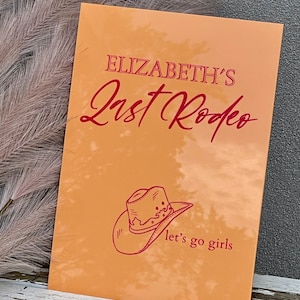 Bridal Shower Sign | Last Rodeo | Custom Phrase | Acrylic + Laser ...