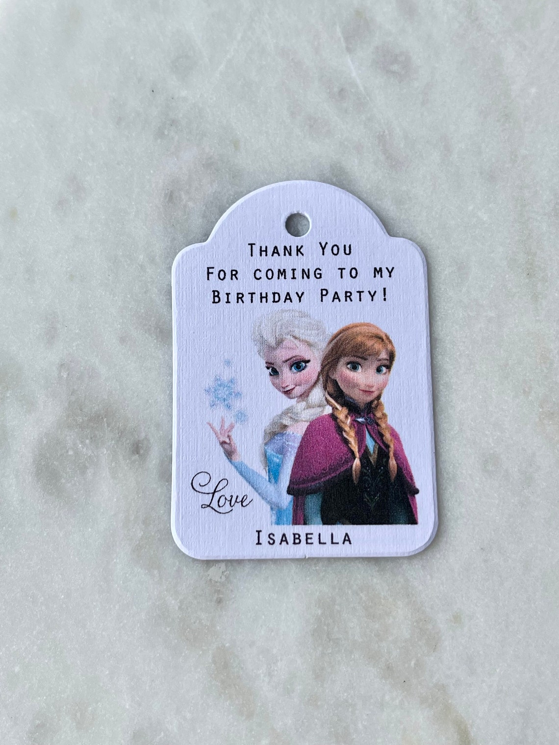 Frozen Tags Elsa Anna Birthday Party Thank You so Much for Coming ...
