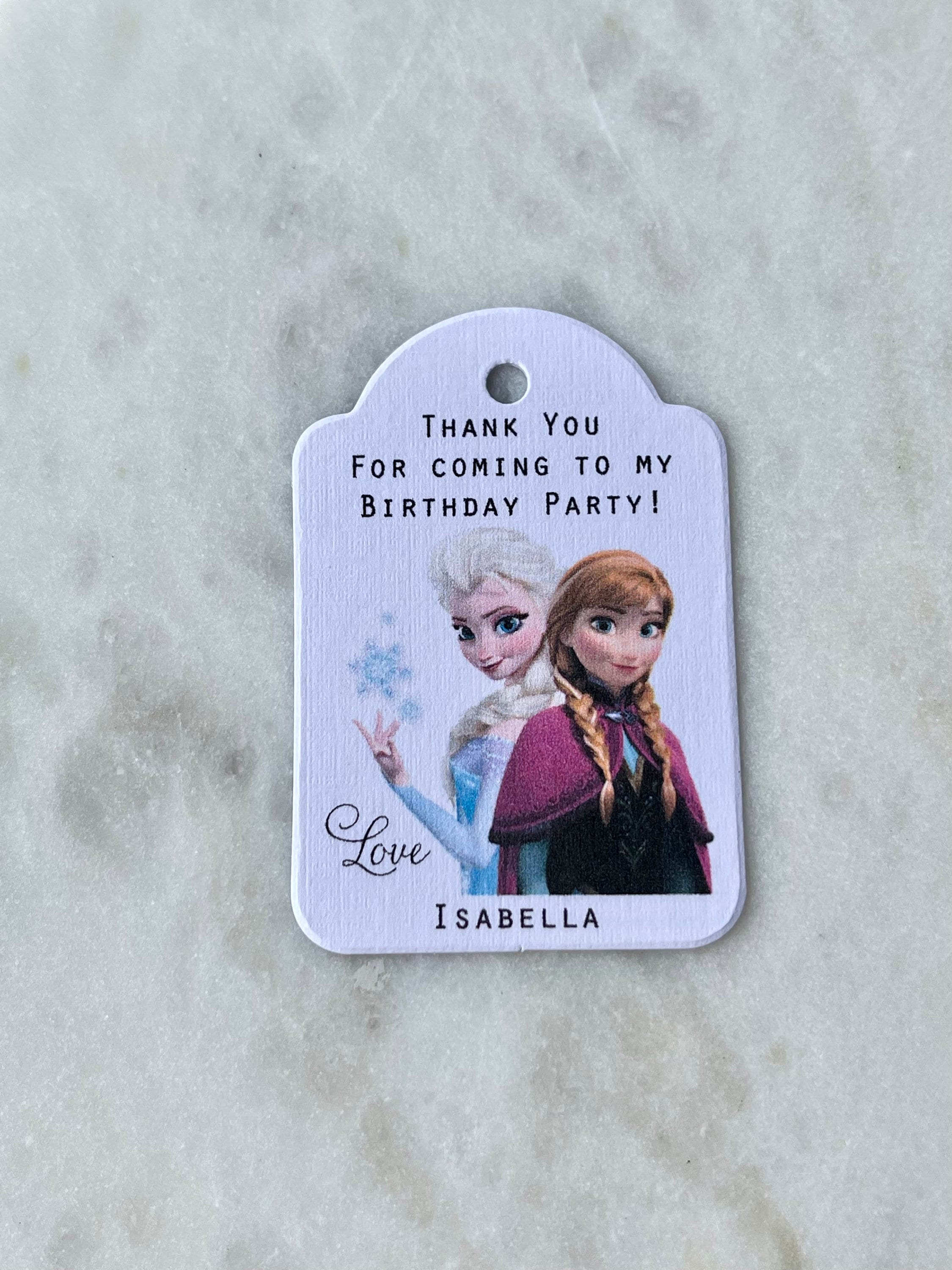 Frozen Tags Elsa Anna Birthday Party Thank You so Much for Coming ...
