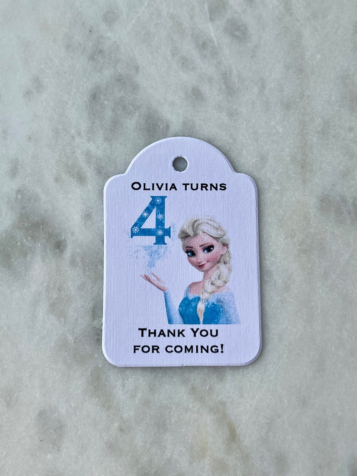 Frozen Elsa Tags Birthday Party Thank You for Coming - Etsy Australia