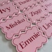 Wave Name Cards | Acrylic + Laser | Personalised, Individual Guests ...