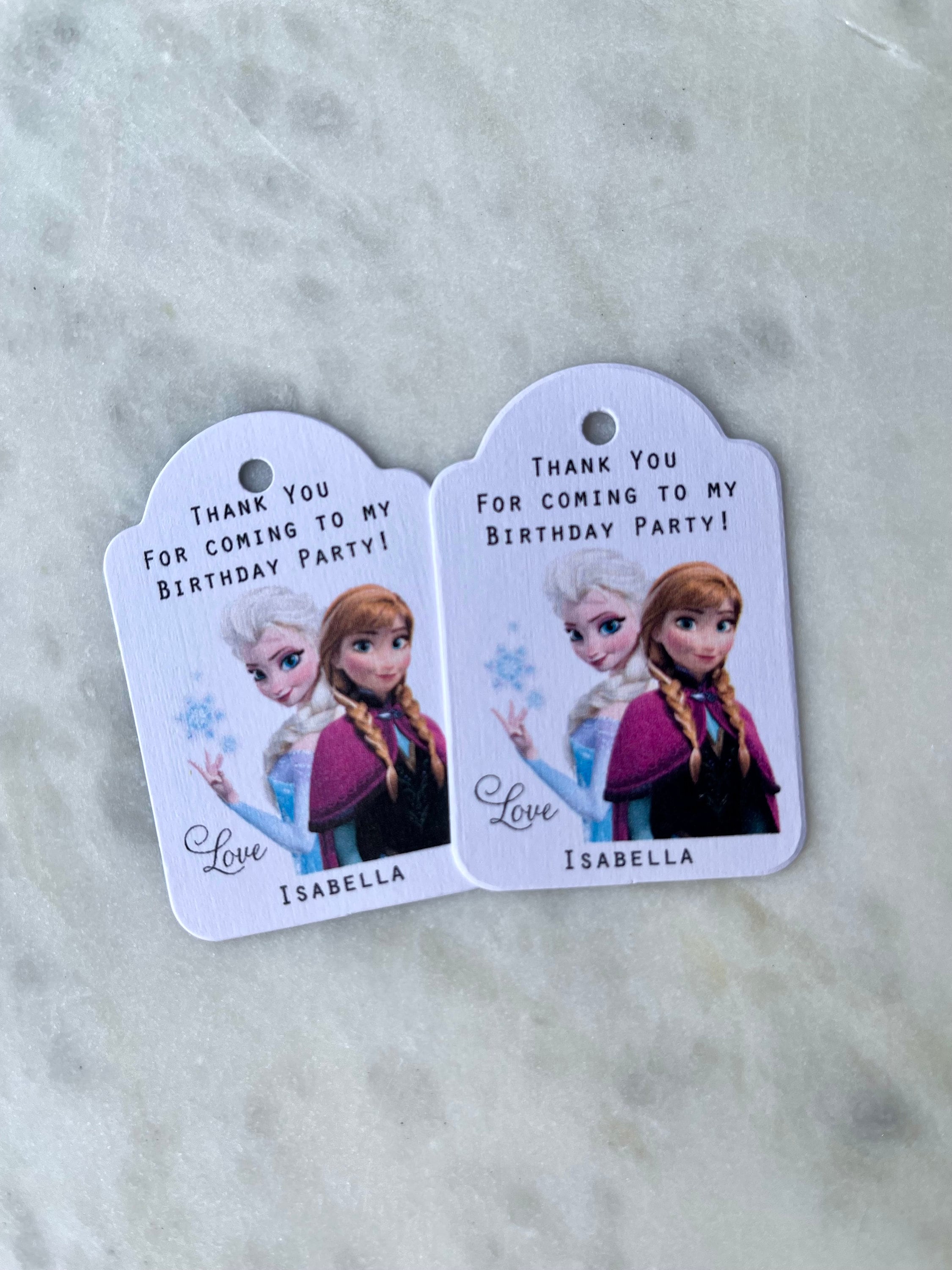 Frozen Tags Elsa Anna Birthday Party Thank You so Much for Coming ...