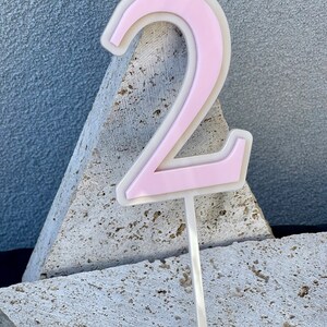 Number Cake Topper Double Layer Birthday Party Accessories Decor - Etsy ...