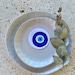 Evil Eye Name Place Cards Circle Wedding Bridal Baby Shower Birthday ...