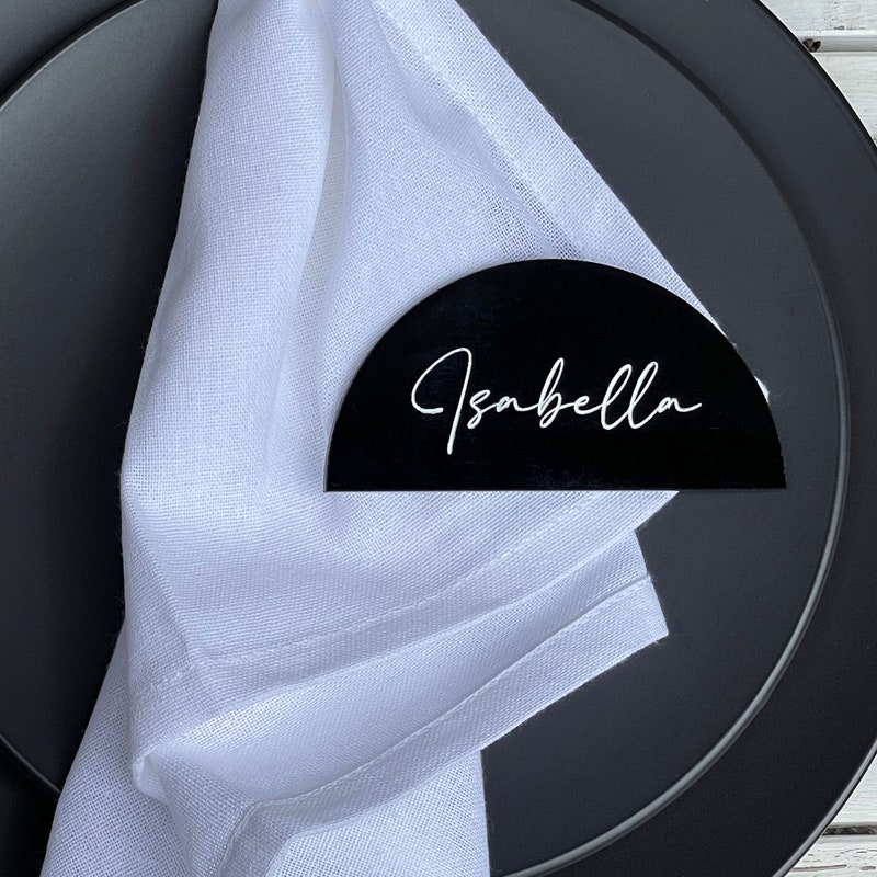 Circle Place Card - Etsy