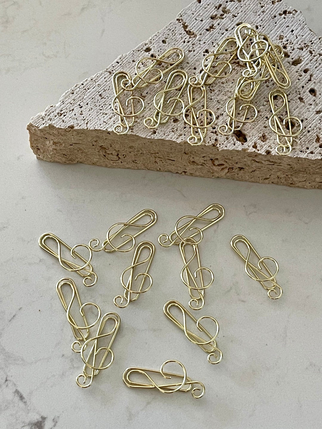 Musical Note Gold and Rose Gold Paper Clips | Sets Bundle | Wedding ...