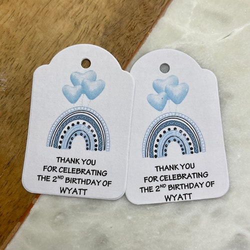 One First Birthday Tags Thank You for Coming to Celebrate - Etsy