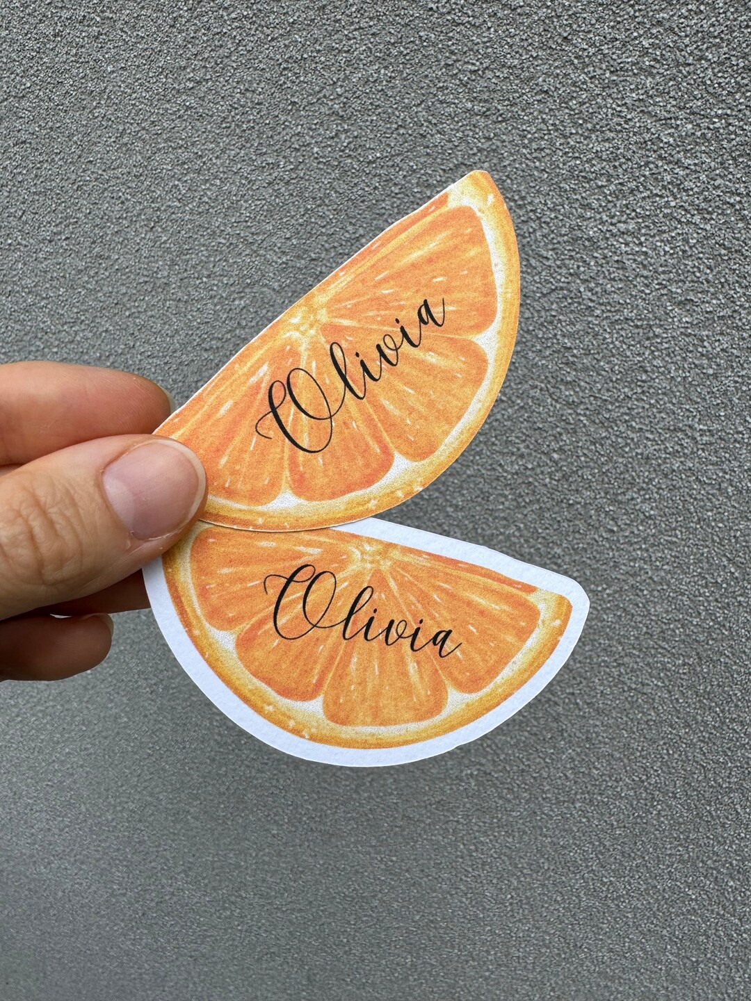 Orange Name Place Cards | Orange Slice, Wedge | Wedding, Bridal Baby ...