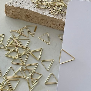 Triangle Gold and Silver Paper Clips | Sets Bundle | Wedding Stationery ...